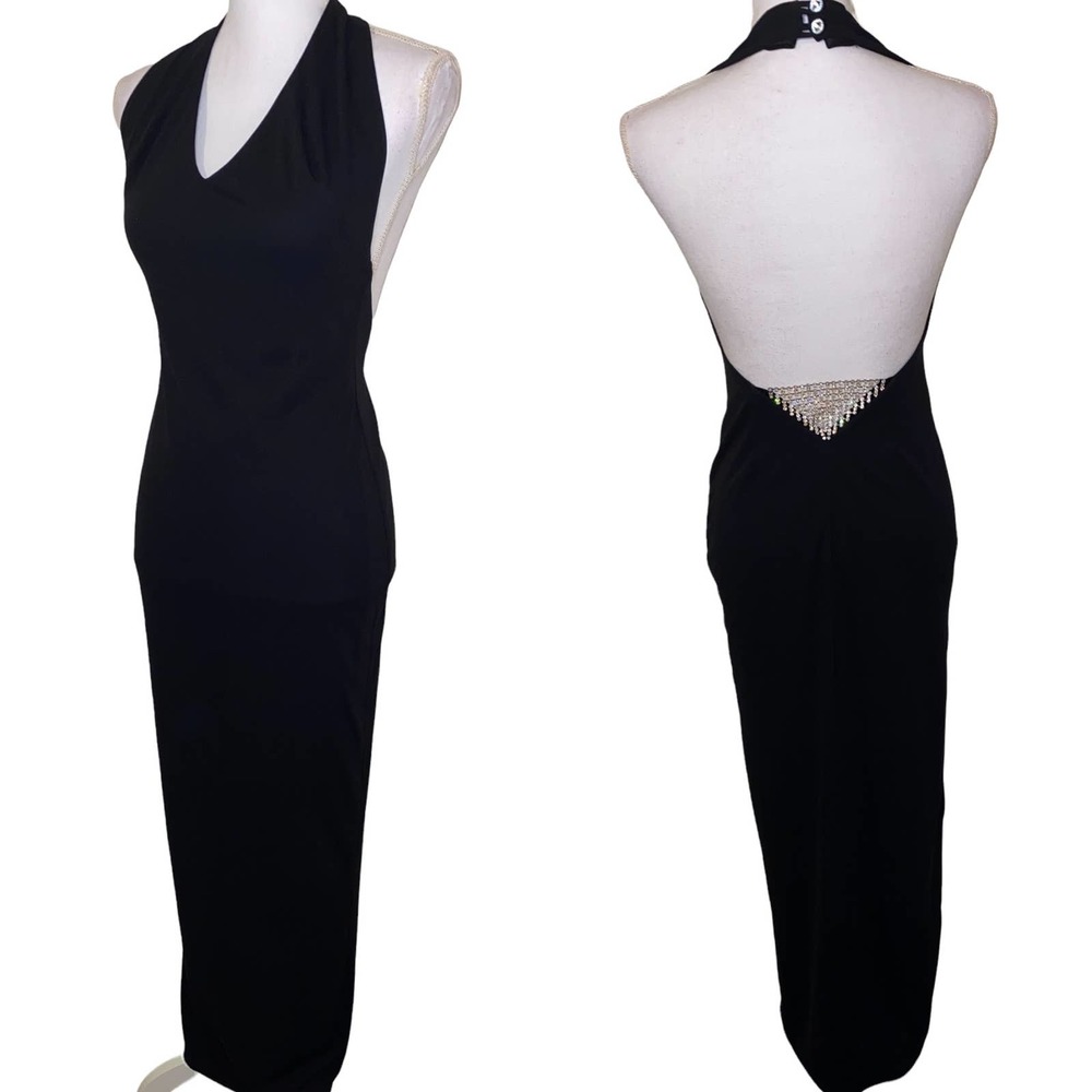 Vintage Frederick's Of Hollywood Open Back Bedazzled … - Gem